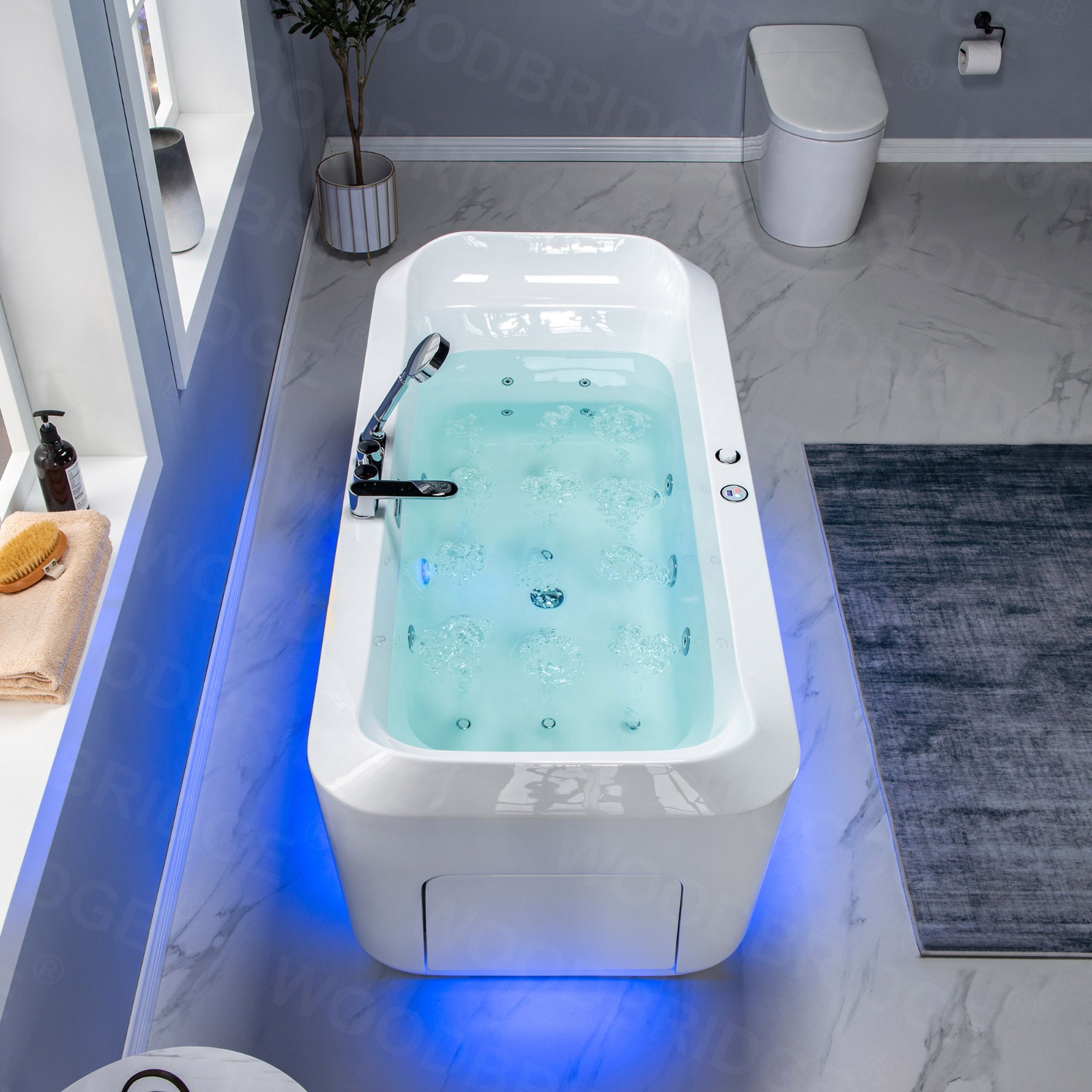 ᐅ【1 Person Freestanding Massage Hydrotherapy Bathtub Tub Hot Tub Spa ...