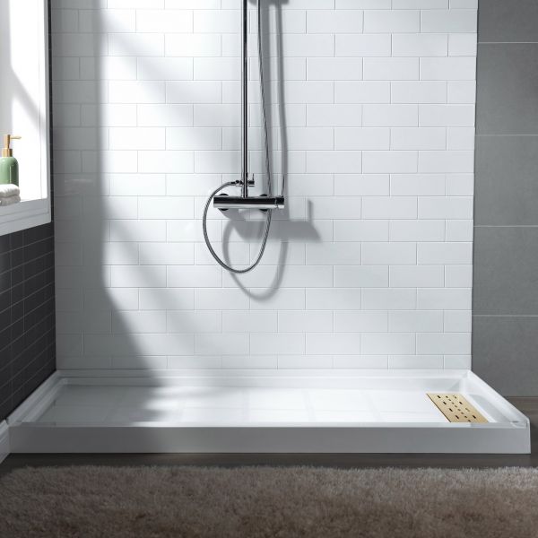 ᐅ【WOODBRIDGE SBR6032-1000R-BG SolidSurface Shower Base with Recessed ...