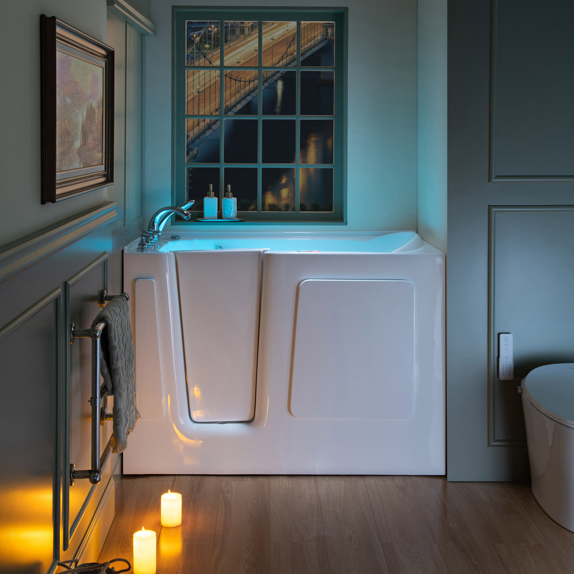 ᐅ【WOODBRIDGE 54 in. x 30 in. Left Hand Walk-In Air & Whirlpool Jets Hot ...