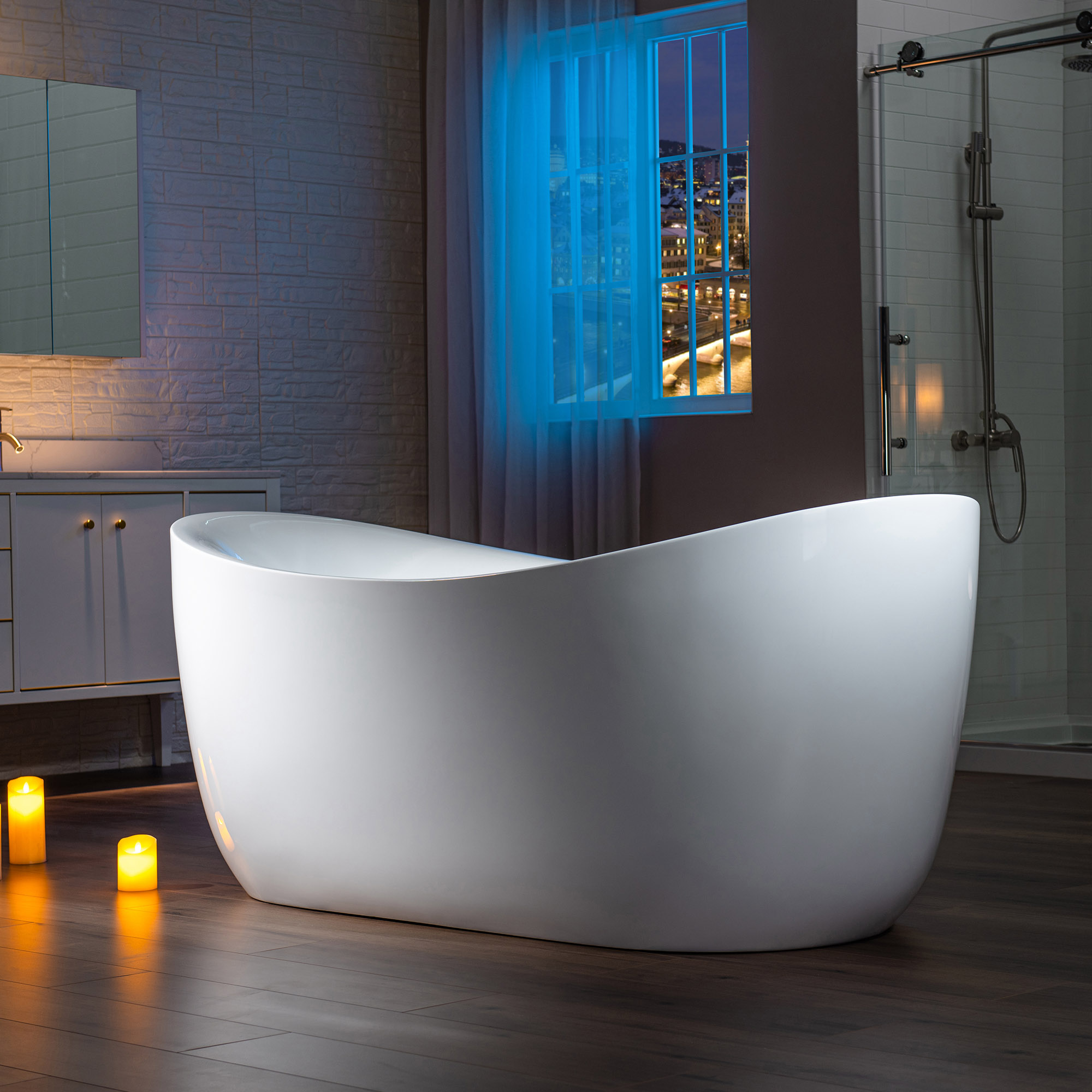 ᐅ【WOODBRIDGE 71" x 31-1/2" Whirlpool Water Jetted and Air Bubble ...