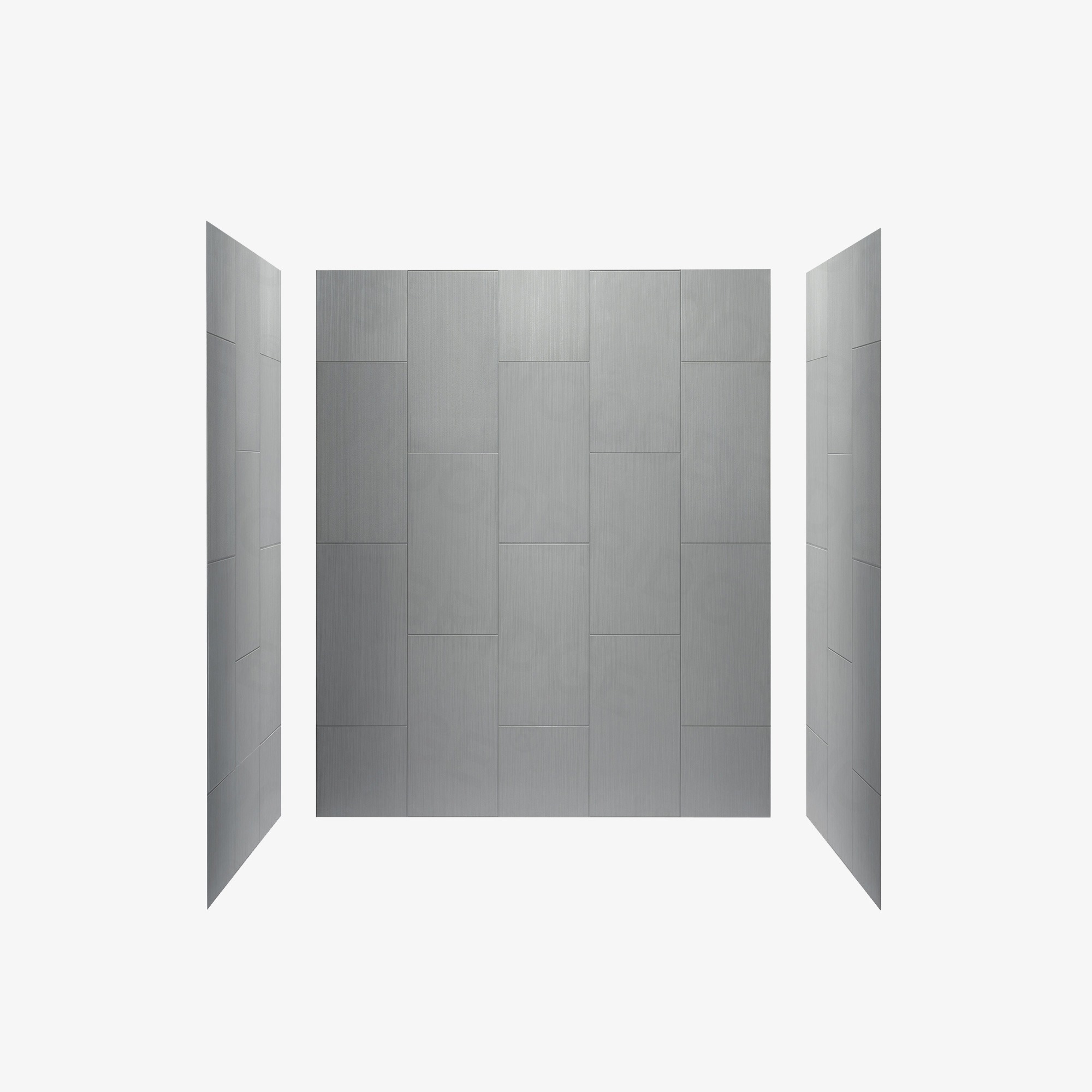 ᐅ【WOODBRIDGE Solid Surface 3-Panel Shower Wall Kit, 36-in L x 60-in W x ...