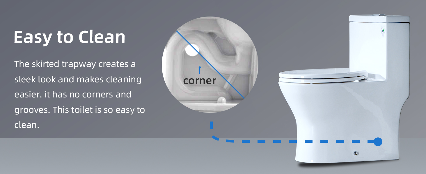 ᐅ【WOODBRIDGE One Piece Short Compact Bathroom Tiny Mini Commode Water ...