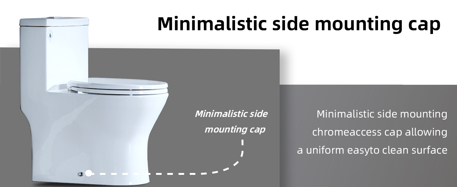 ᐅ【WOODBRIDGE One Piece Short Compact Bathroom Tiny Mini Commode Water ...